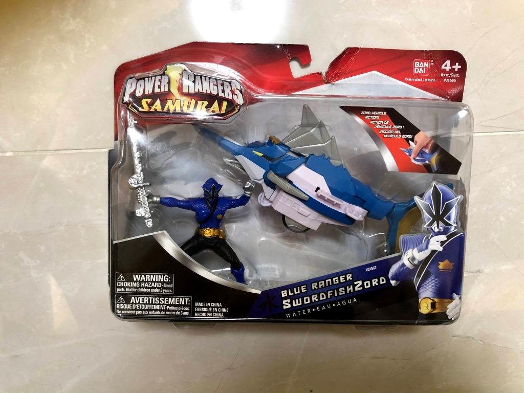 POWER RANGERS SAMURAI/BLUE RANGER & SWORDFISH ZORD/FIGURE, Hobbies ...