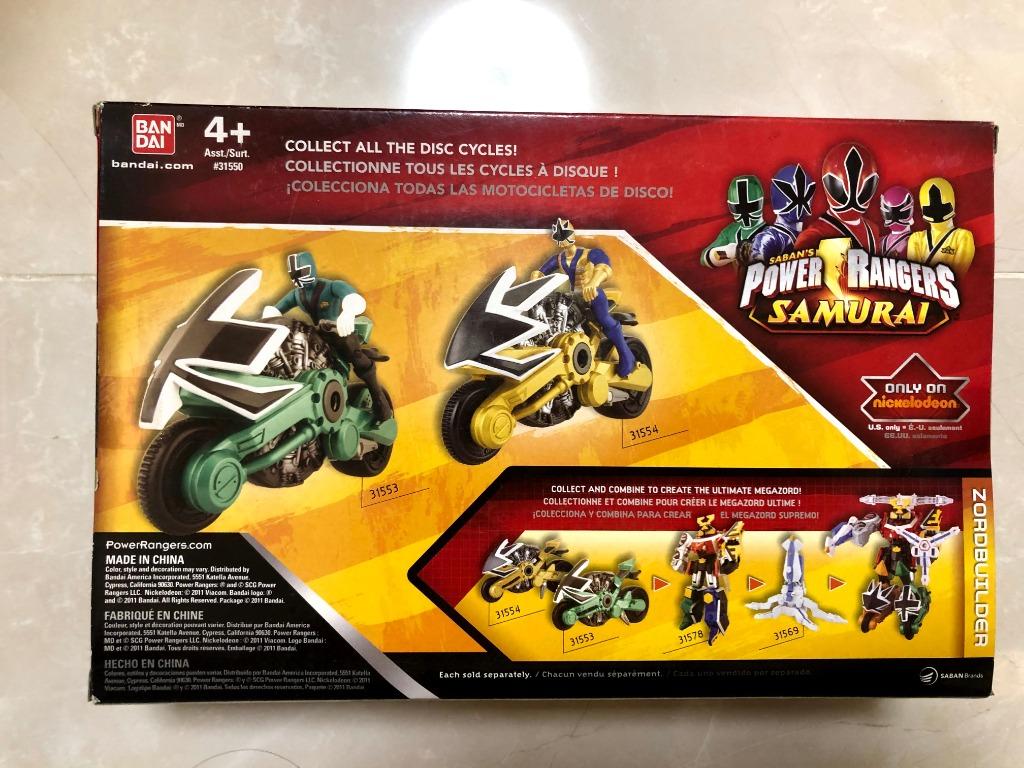 POWER RANGERS SAMURAI/GREEN RANGER & DISC CYCLE/FIGURE, Hobbies & Toys ...