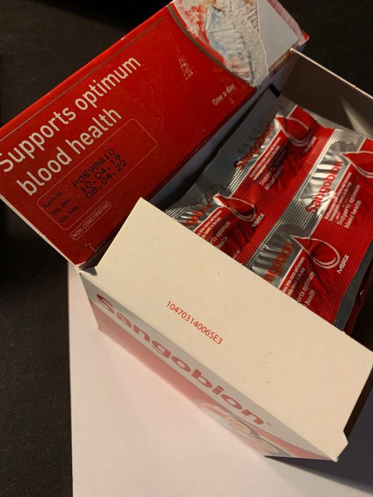 Sangobion Iron Tablets, Health & Nutrition, Health Supplements ...