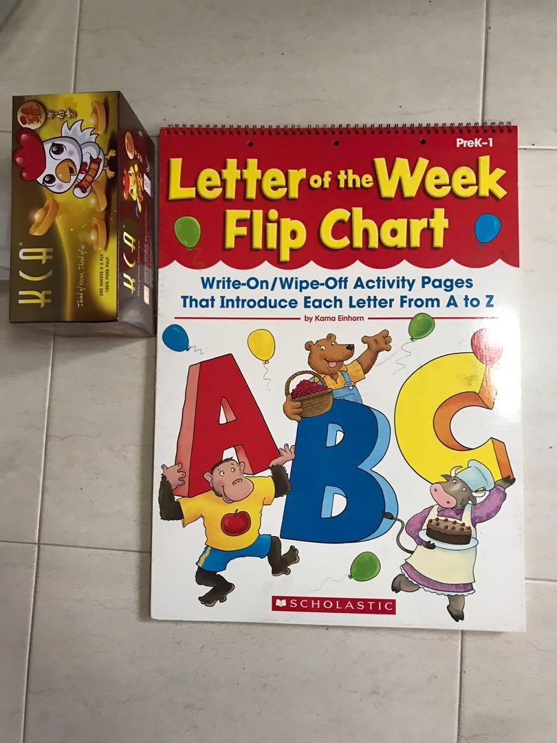 Scholastic Large Letter of the week flip chart (write on and wipe off ...