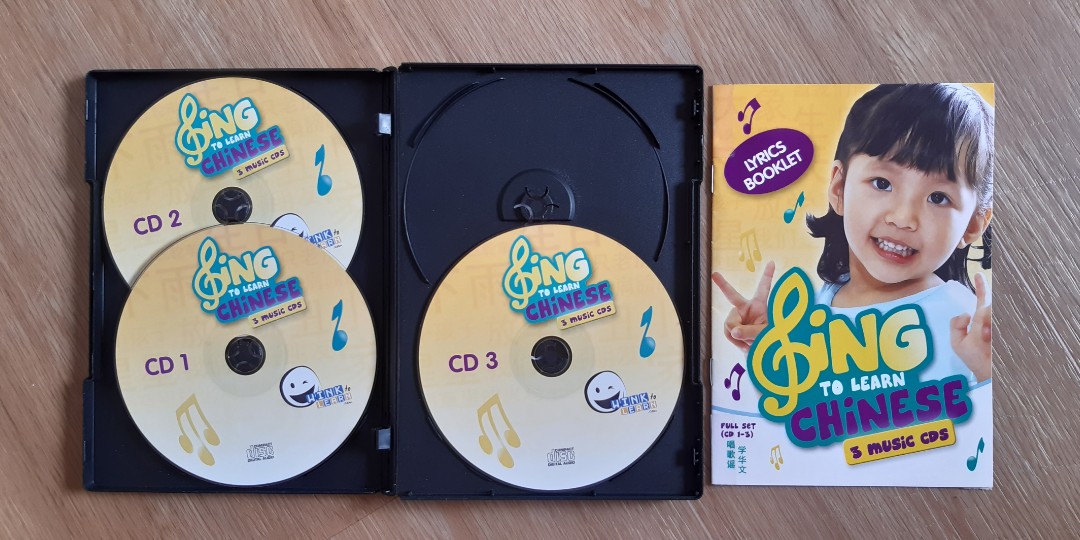 Sing To Learn Chinese ☆ 3 CD Set ☆ With Lyrics Booklet ☆ Wink To Learn ...