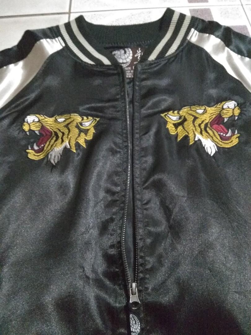 Vintage Sukajan harajuku Japan tiger jacket authentiic, Men's Fashion ...