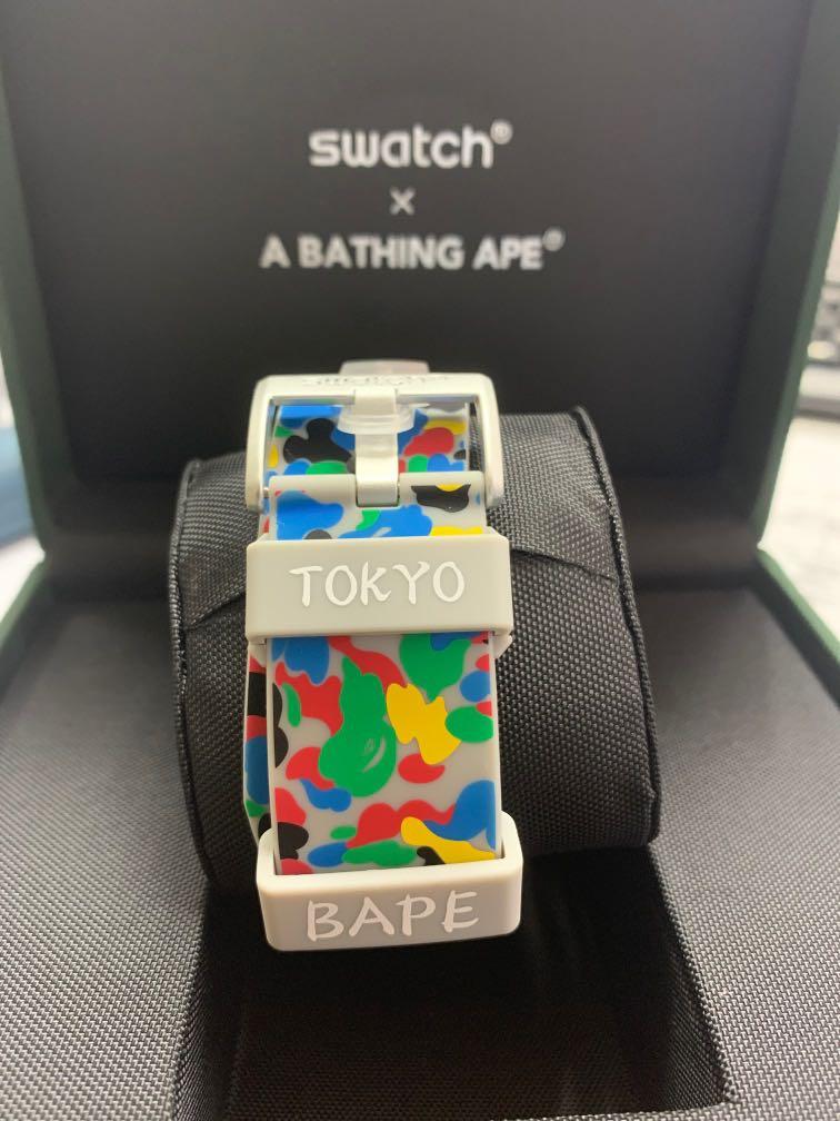 Swatch x Bathing Ape collab Watch , Luxury, Watches on Carousell