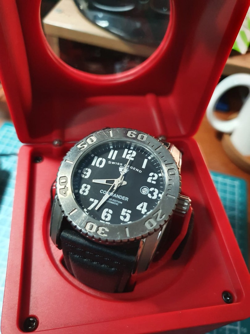 Swiss Legend Titanium Commander Swiss Automatic Watch, Men's Fashion ...