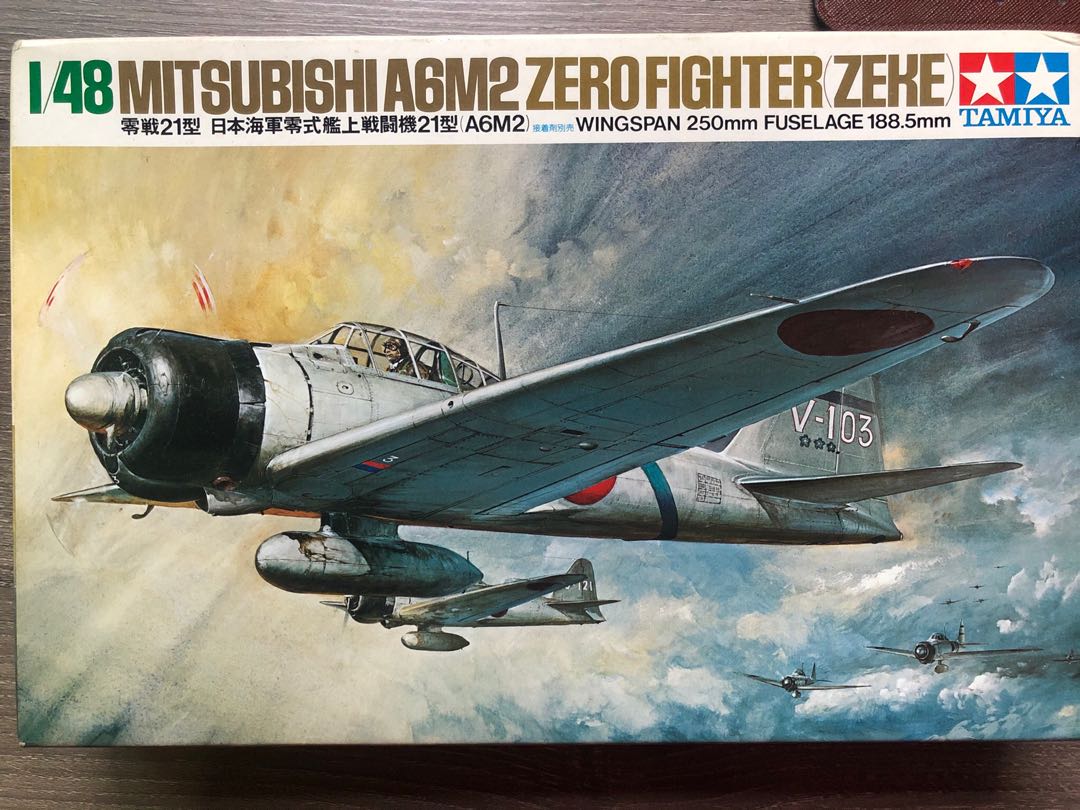 Tamiya : Model Kit for Japanese ZERO fighter. 1/48 scale., Hobbies ...