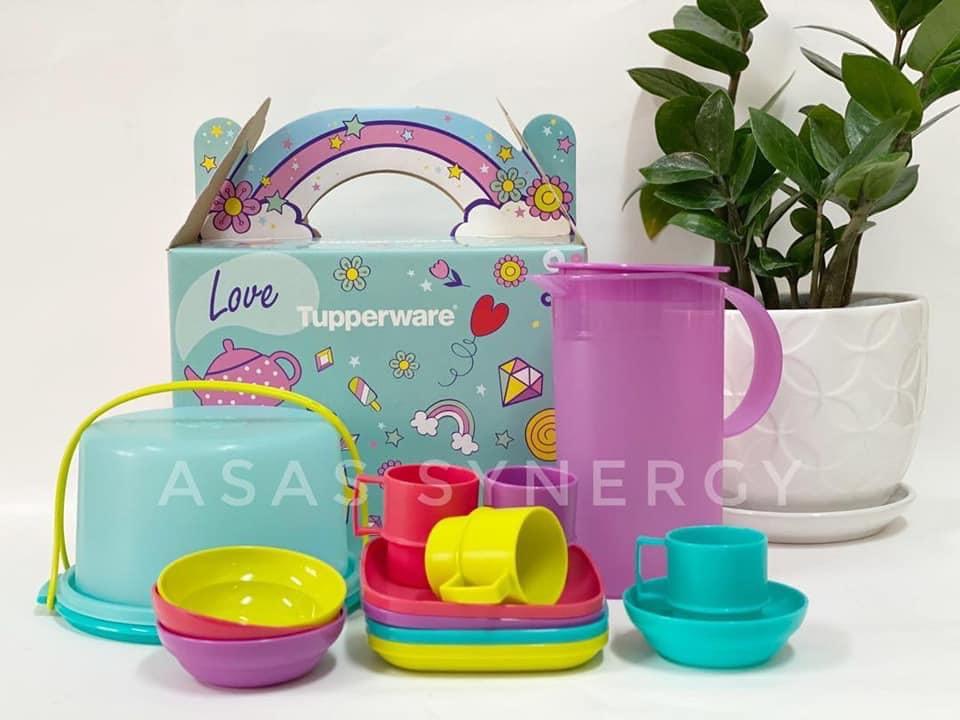 Ready Stock Tupperware Miniature Kids Mini Masak Set with gift box ...