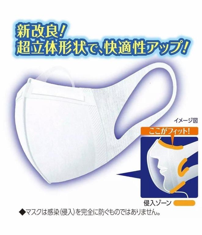 Unicharm Japan 3D Mask VFE 99% PM2.5 - Made in Japan, Health ...