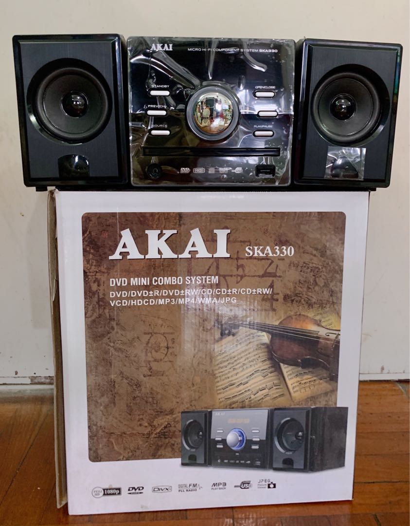 -全新- AKAI 音響組合 DVD Mini Combo System SKA330, 音響器材, Soundbar、揚聲器、藍牙喇叭、耳擴 ...