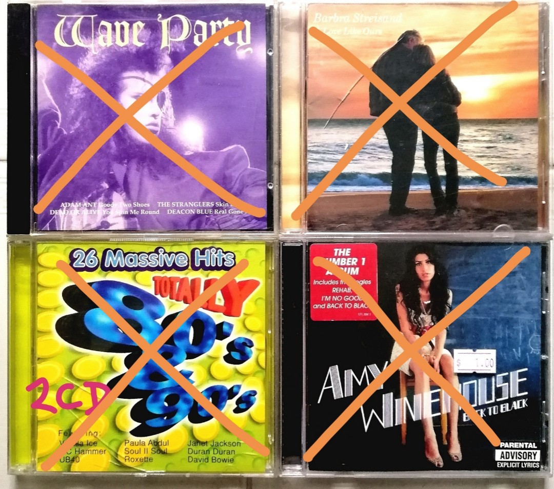 arthcd CDs at 6 each - TOTALLY 80S & 90S 2CD, AMY WINEHOUSE, BARBRA STREISAND, WAVE PARTY, Music ...