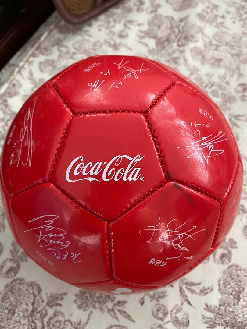 Coca Cola Korea printed limited edition soccer ball, Sports Equipment ...