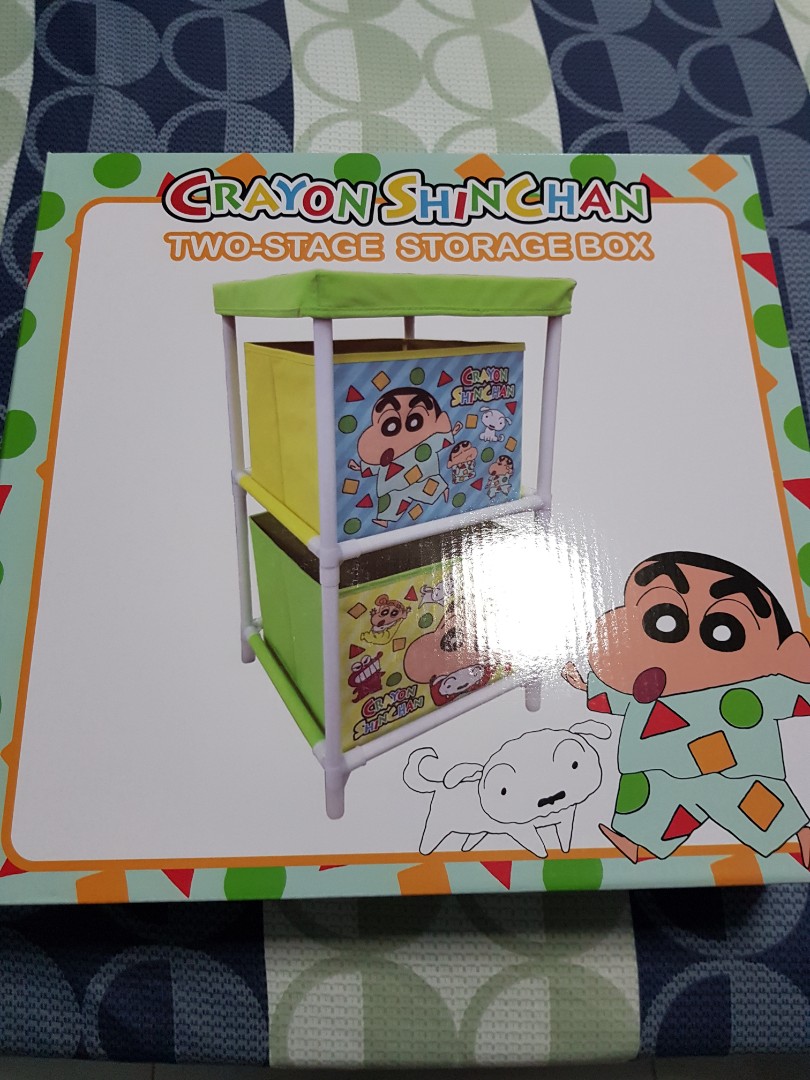 Crayon Shin Chan 2 level Storage Box, Furniture & Home Living, Home ...