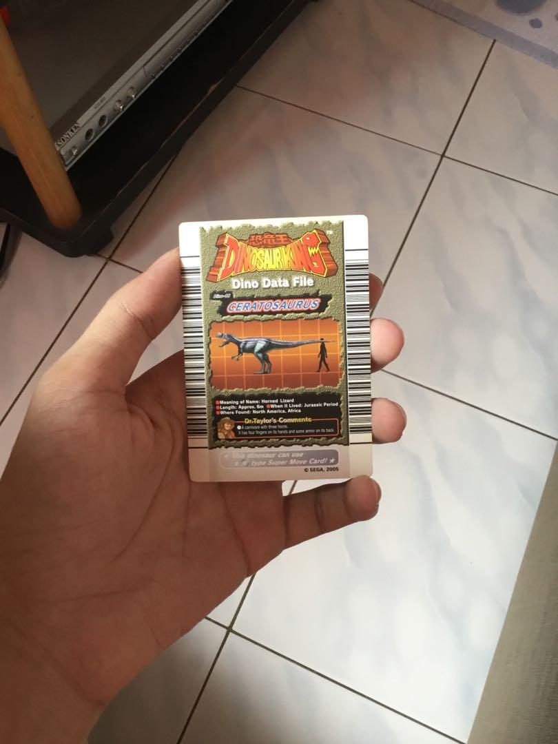 Dinosaur King Ceratosaurus Card