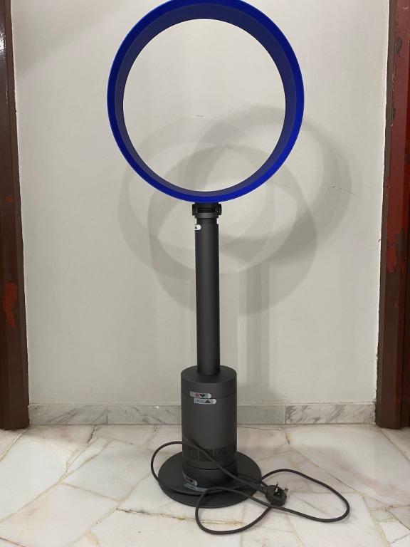 DYSON AM08 (IRON/BLUE) 17.8IN PEDESTAL FAN, Furniture & Home Living ...