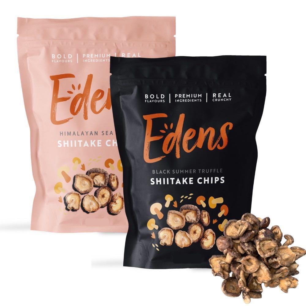 Edens Shitake Chips, Food & Drinks, Packaged & Instant Food on Carousell