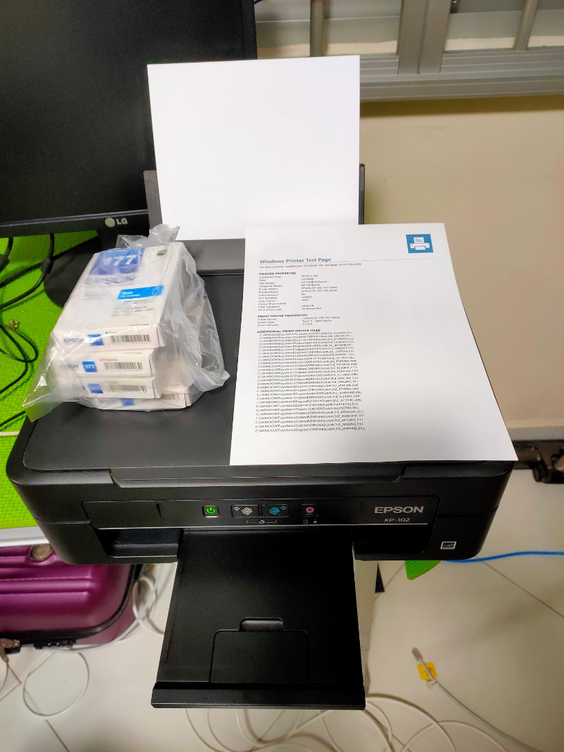 Epson XP-102 3in1 printer/scanner/copier, Computers & Tech, Printers ...