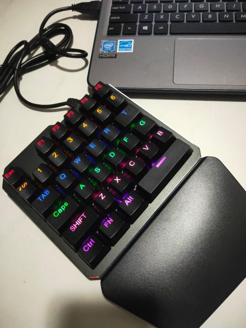Half gaming keyboard, Computers & Tech, Parts & Accessories, Computer ...