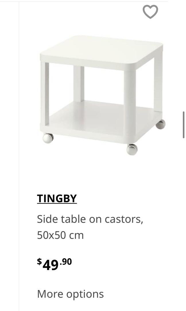 IKEA Tingby - Side Table on Castors, Furniture & Home Living, Furniture ...