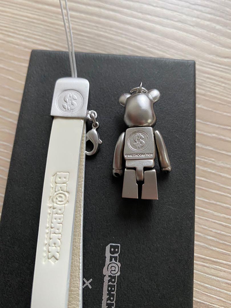 [In Stock] *Rare* BE@RBRICK x Hackford & Song Silver 925 Bearbrick 50% with real leather strap ...