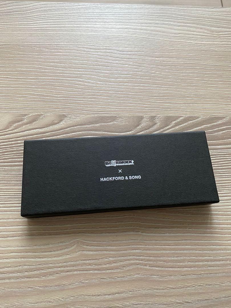 [In Stock] *Rare* BE@RBRICK x Hackford & Song Silver 925 Bearbrick 50% with real leather strap ...