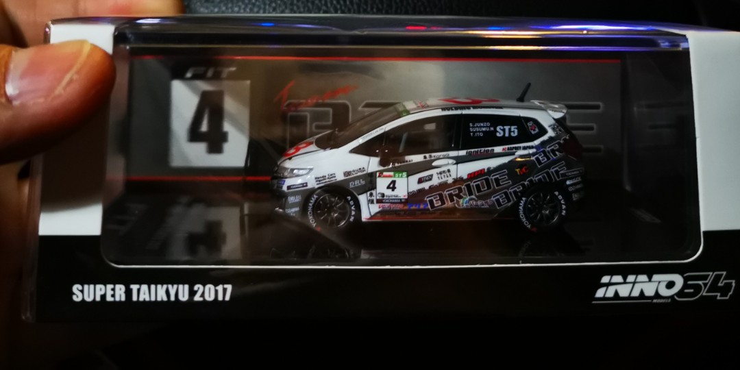 Inno64 1/64 Honda FIT 3 Jazz GK5 RS #4 Bride Super Taikyu 2017 Diecast ...