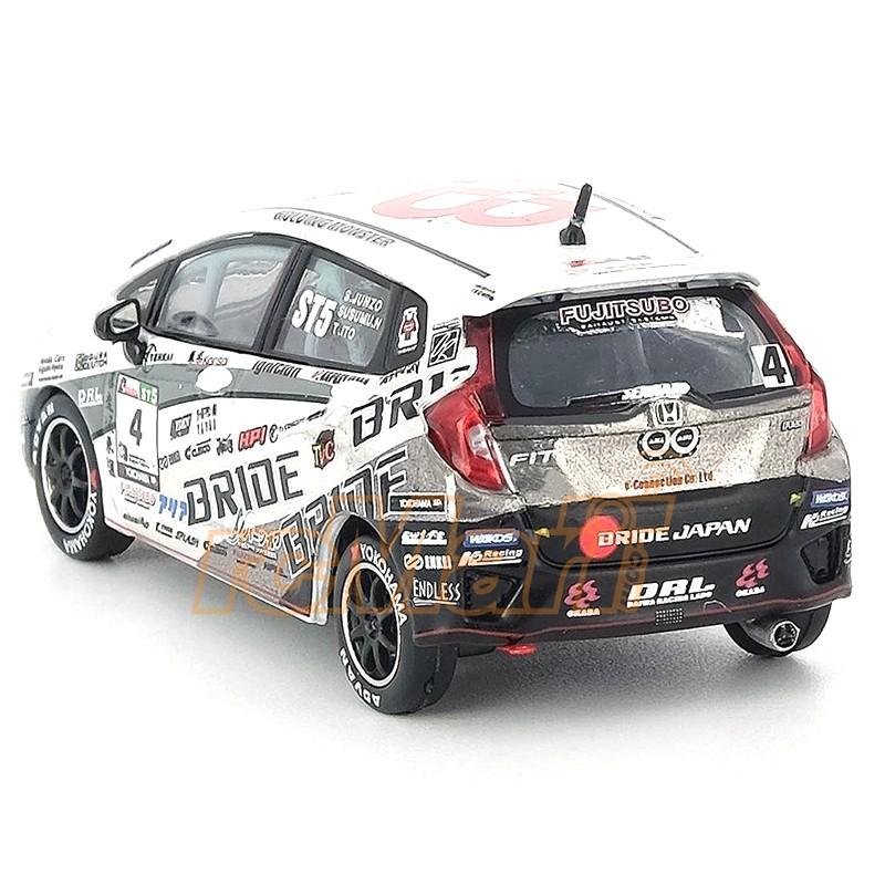 Inno64 1/64 Honda FIT 3 Jazz GK5 RS #4 Bride Super Taikyu 2017 Diecast ...