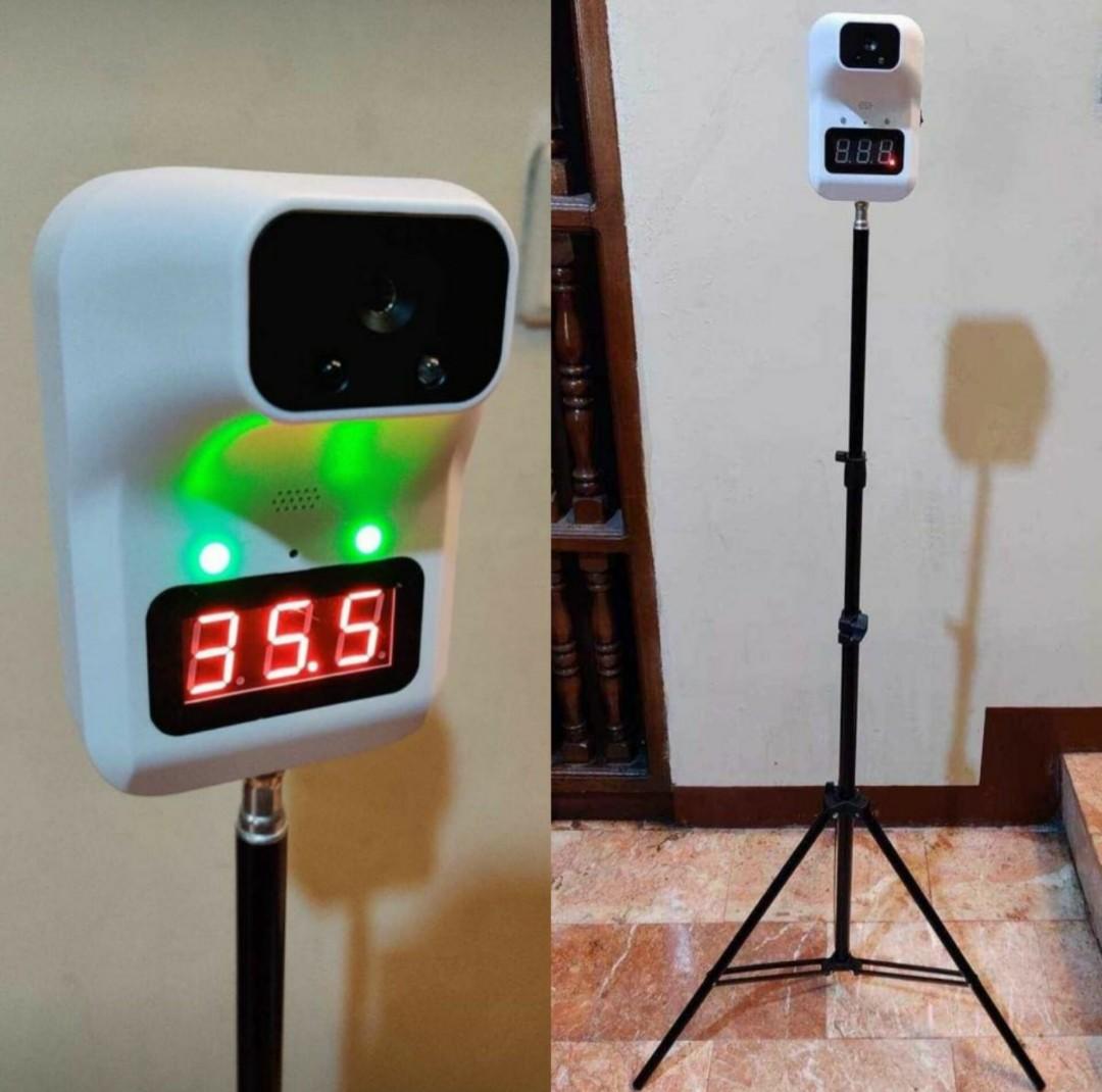 K3 Handsfree Non-contact Forehead Body Infrared Thermometer WITH STAND ...