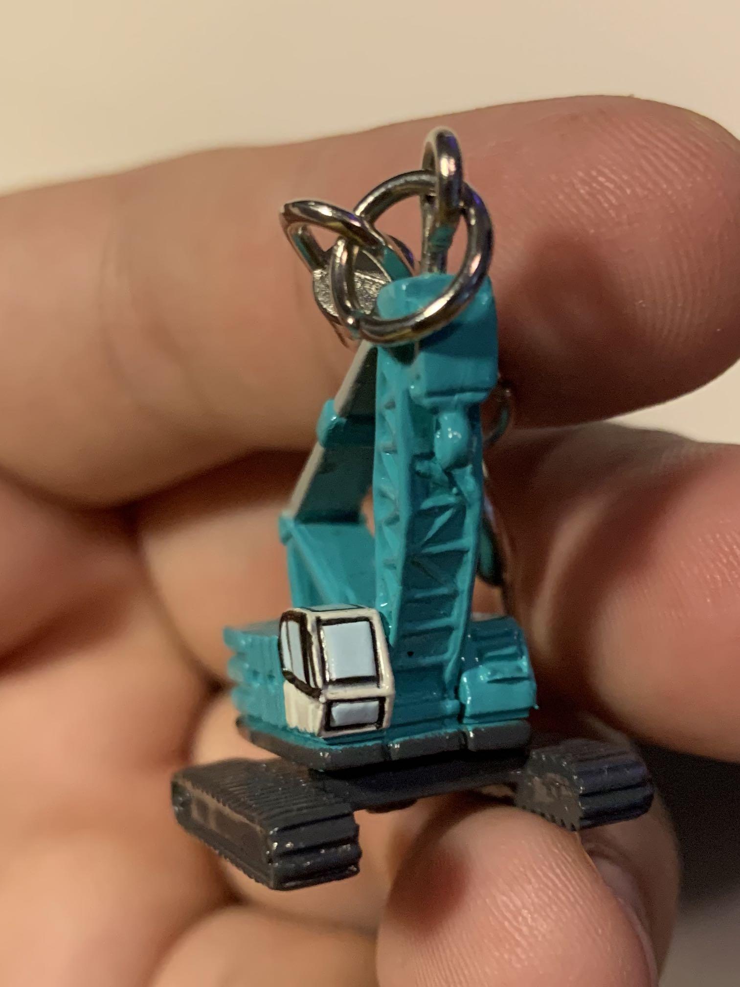 Kobelco 神鋼 吊機 鏈板 起重機 匙扣 Crawler Crane Key Chain, 興趣及遊戲, 玩具 & 遊戲類 ...