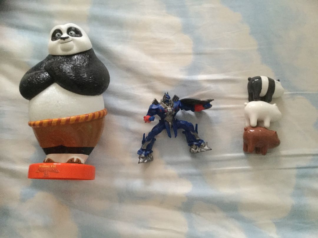 Kung fu panda, Optimus Prime, We Bare Bears Set, Hobbies & Toys, Toys ...