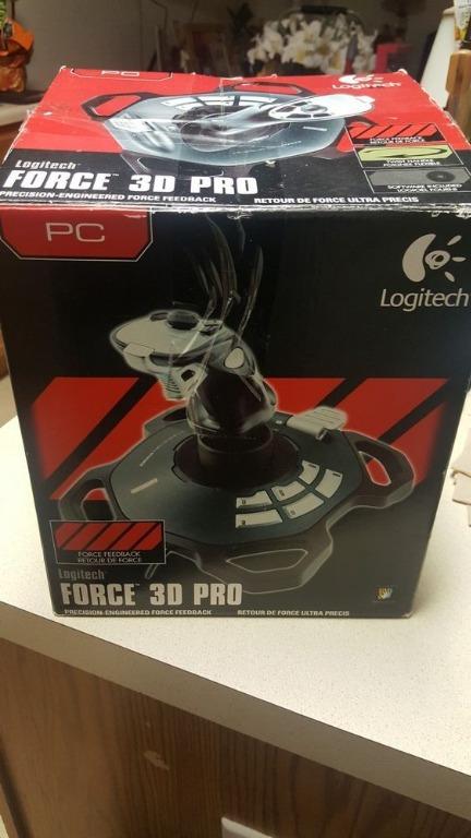 Logitech Force 3D Pro (Rare force feedback joystick - works in Windows ...