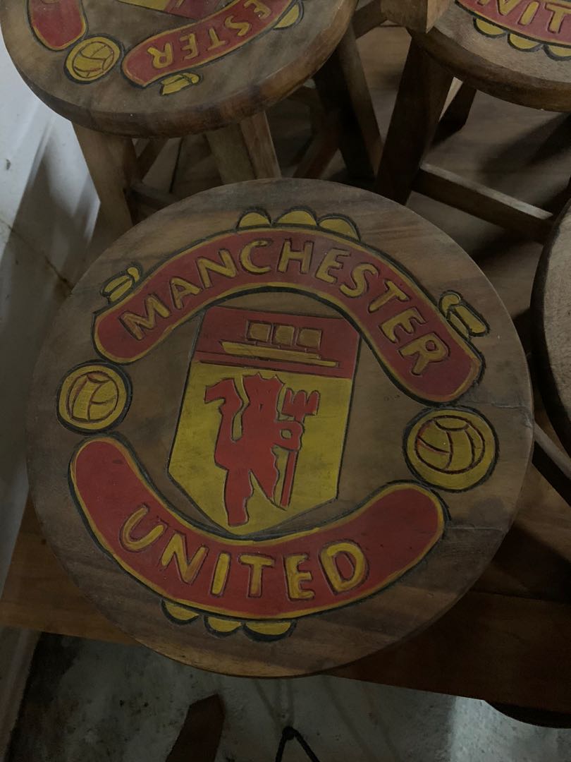 Manchester United Stool, Furniture & Home Living, Home Decor, Cushions ...