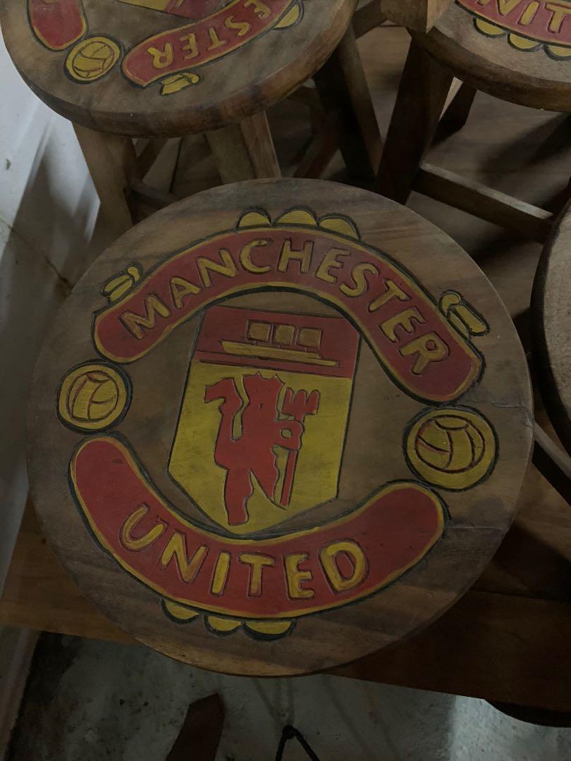 Manchester United Stool, Furniture & Home Living, Home Decor, Cushions ...