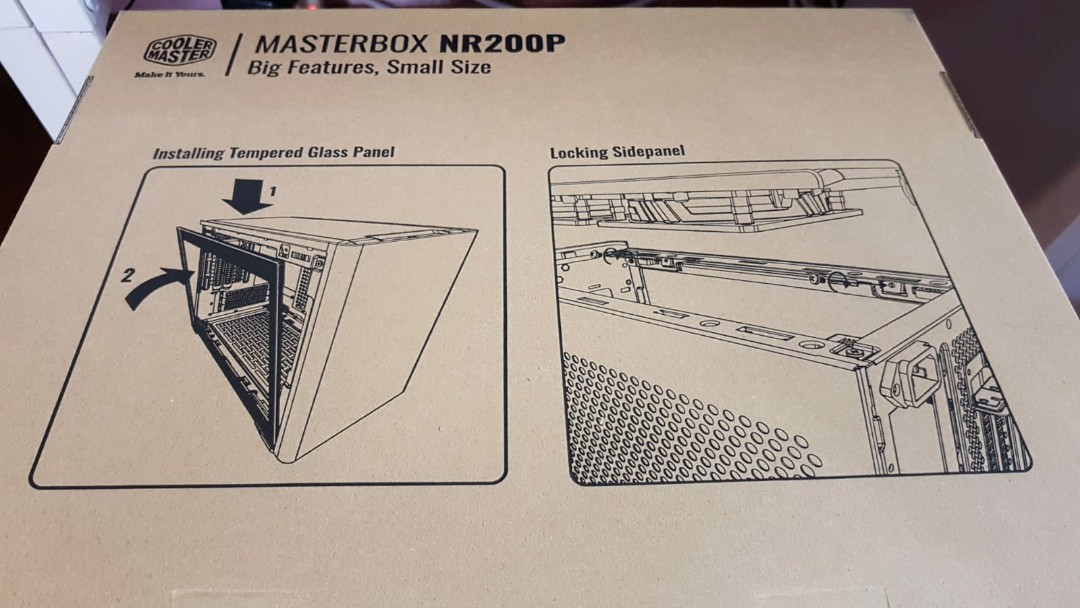 Masterbox NR200P Tempered Glass side panel and PCI-E riser cable ...