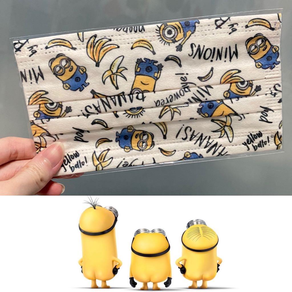 Minions disposable face mask, Everything Else on Carousell