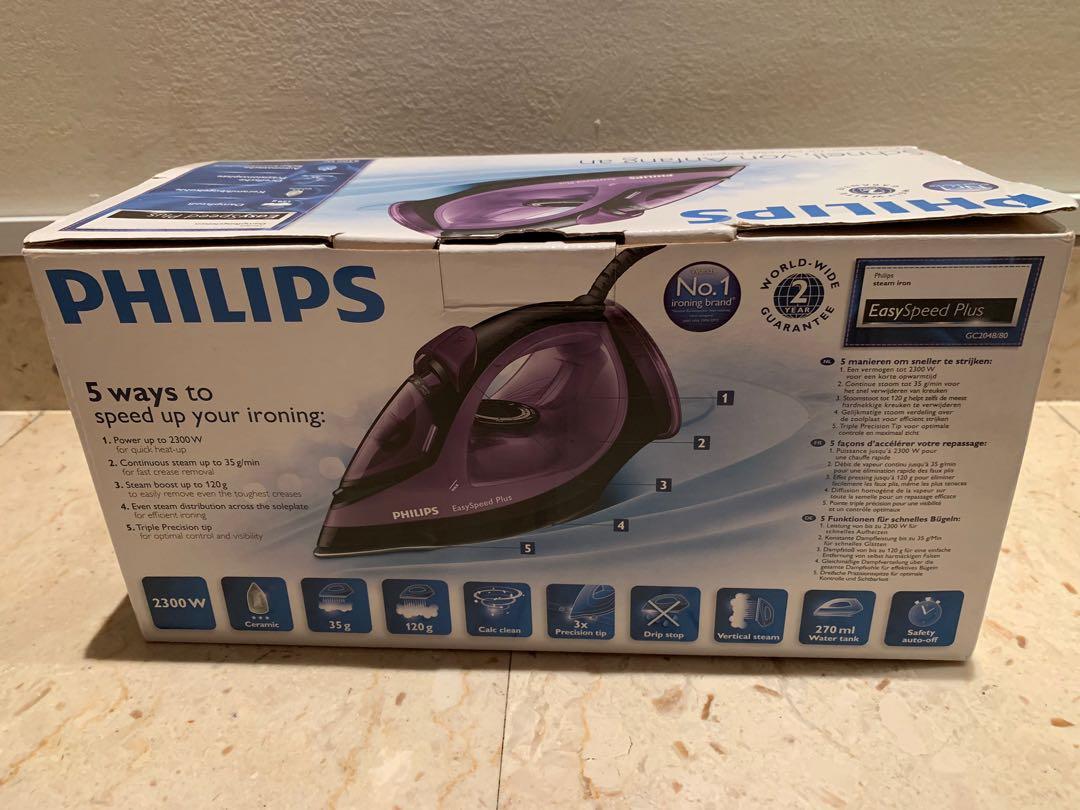 Philips easy steam plus iron, Furniture & Home Living, Cleaning ...