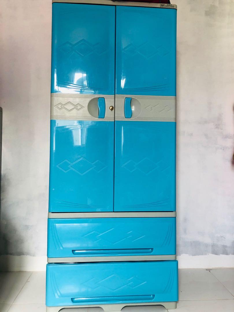 Plastic Cabinet w/ Drawer 2 layer, Furniture & Home Living, Furniture ...