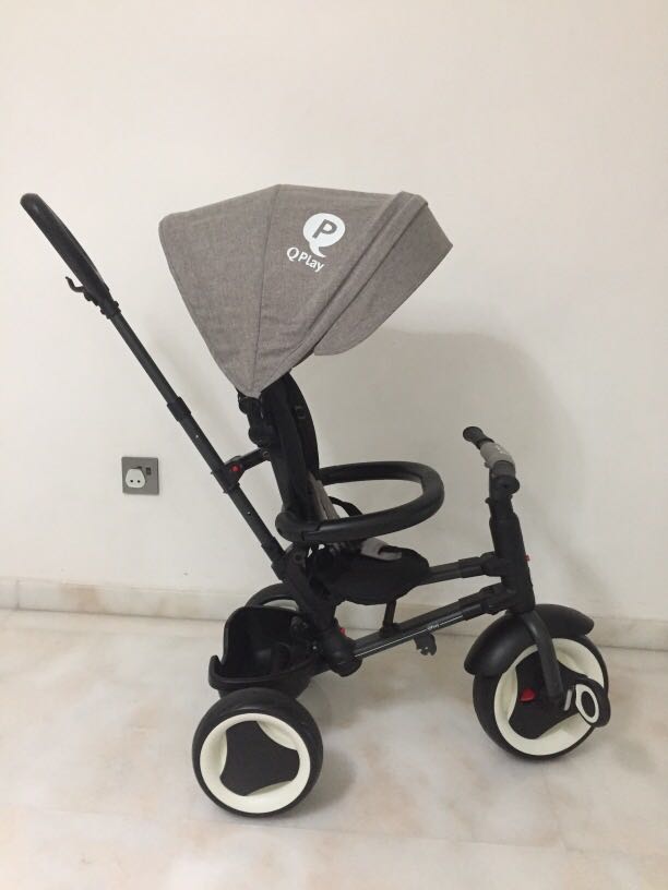QPlay RITO 3 in 1 multi functions Easy Fold Children Tricycle, Babies ...