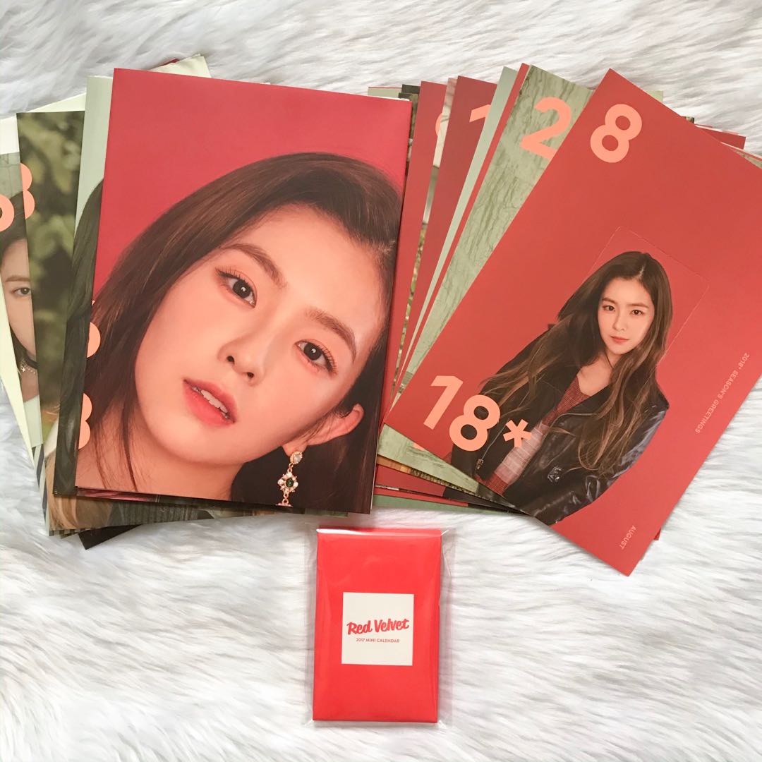 RED VELVET Photocard & Poster set - 2018 Seasons Greetings, Hobbies ...