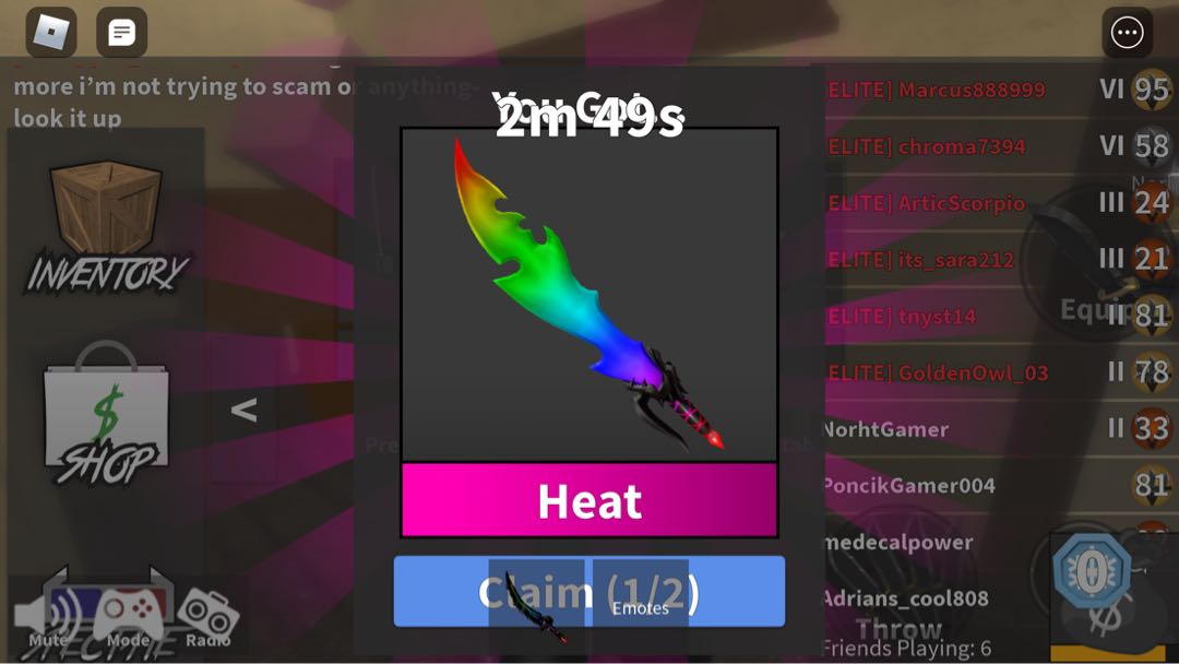 Roblox mm2, Video Gaming, Gaming Accessories, Game Gift Cards ...