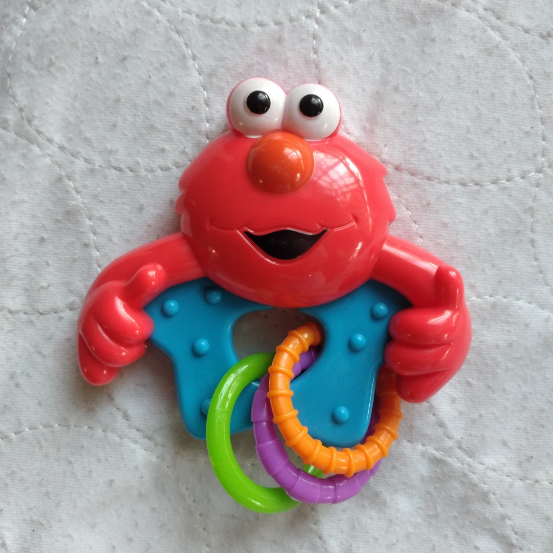Sesame Street Elmo Rattle, Hobbies & Toys, Toys & Games on Carousell