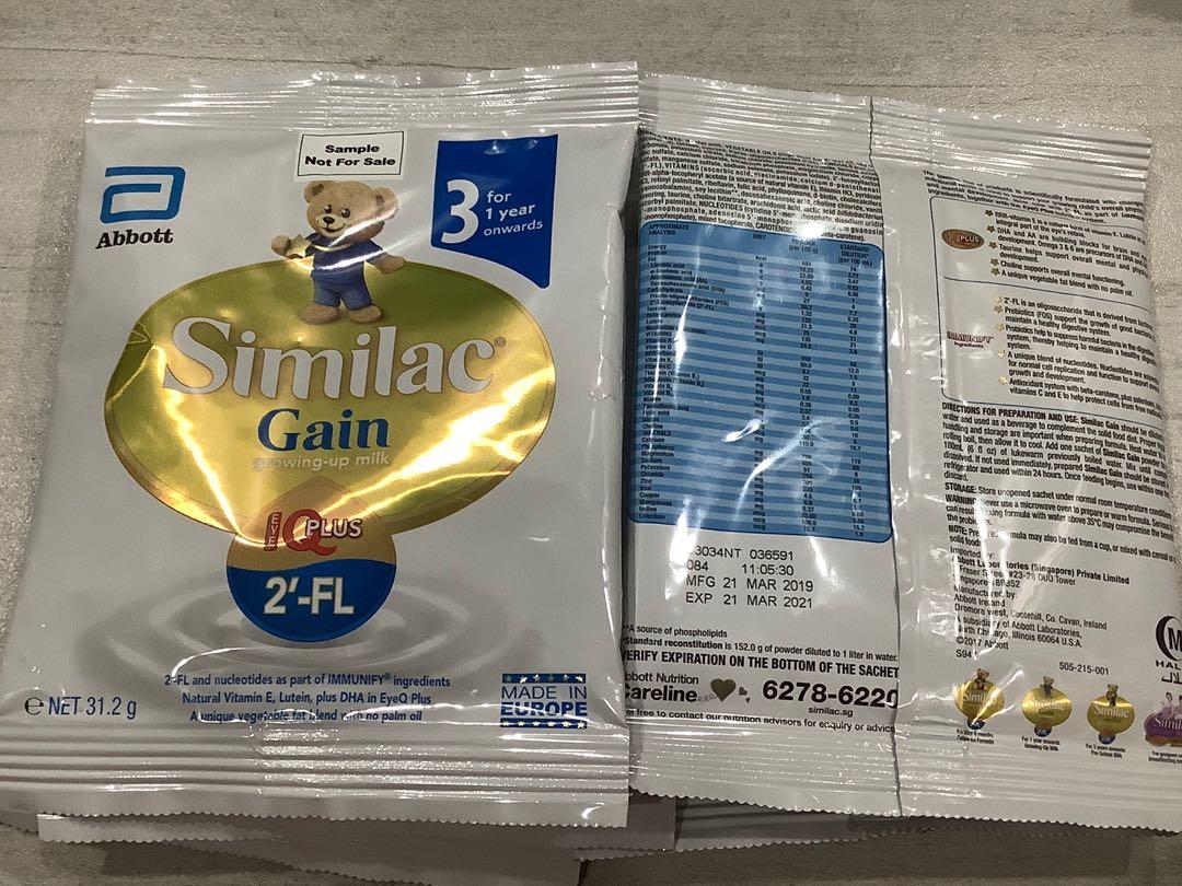 Similac Nestle Abbott Milk Powder Formula Sachets, Babies & Kids ...