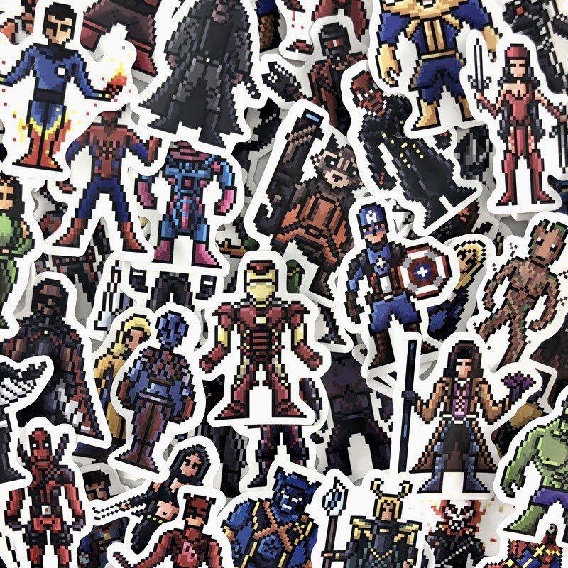 (Stickers) 30pc Marvel DC Comics Universe Superhero Avengers Batman ...