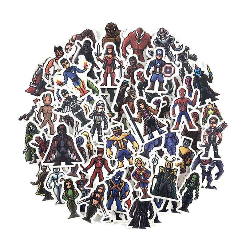 (Stickers) 30pc Marvel DC Comics Universe Superhero Avengers Batman ...