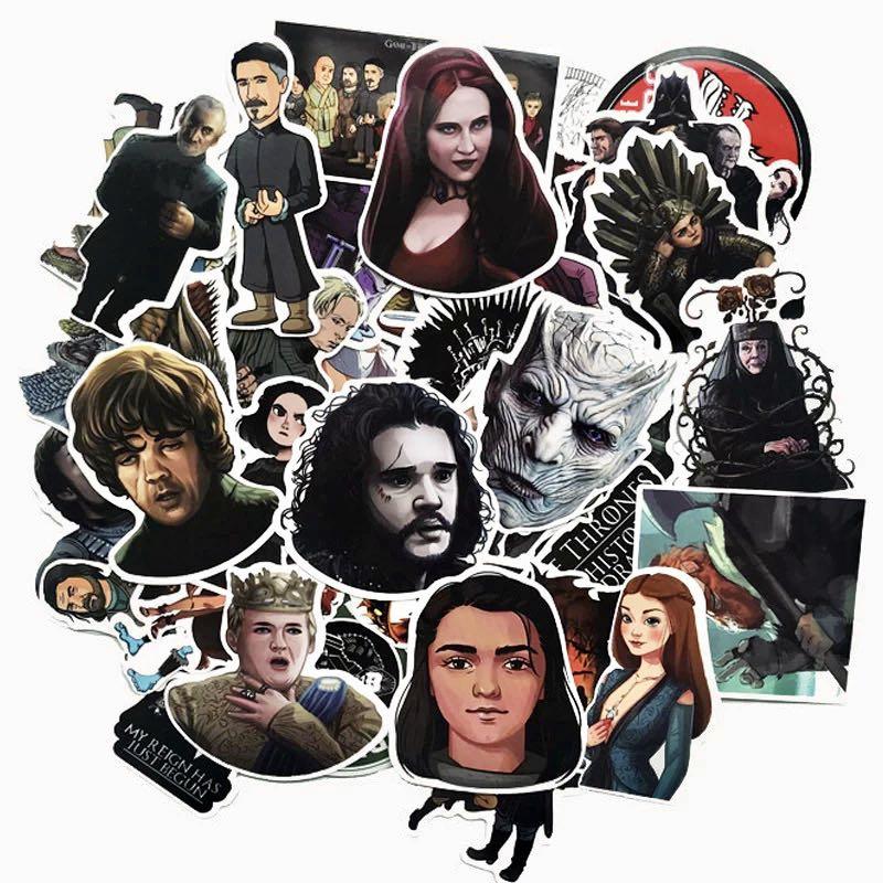 (Stickers) 60pc Game Of Thrones HBO American Television Series Westeros ...