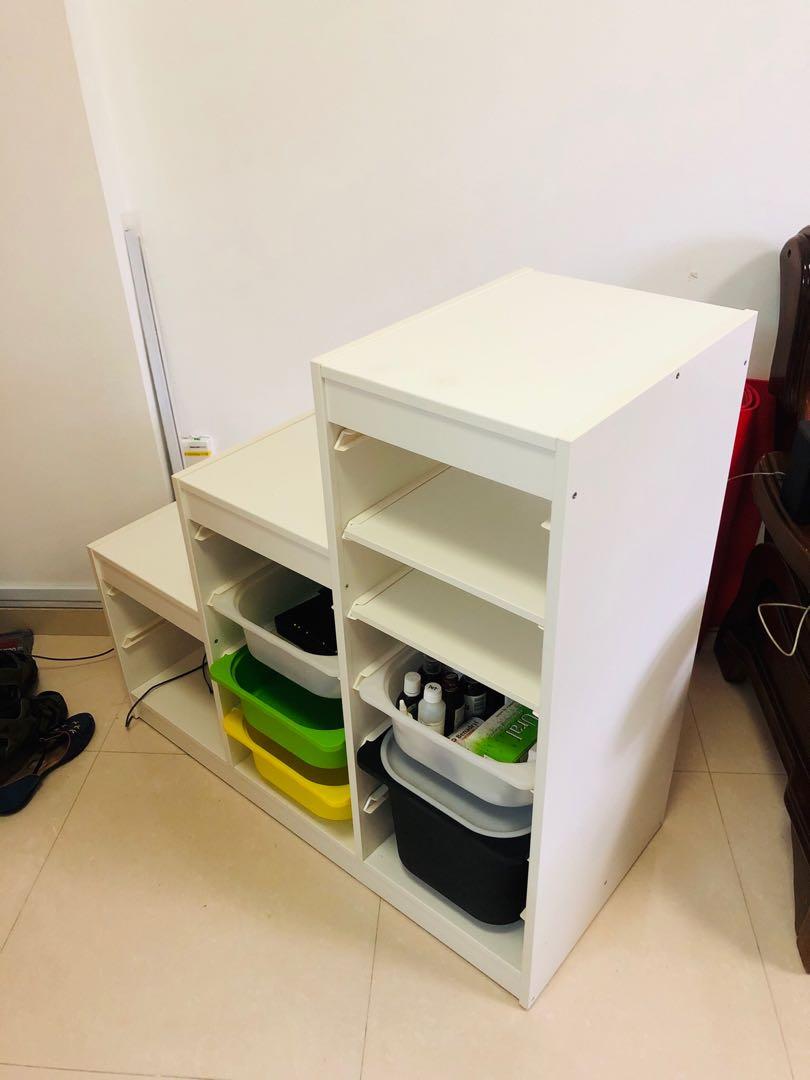 IKEA Trofast- Step shelf with Storage boxes for Sale, Furniture & Home ...