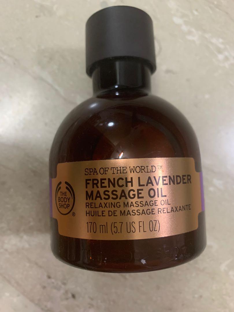 The Body Shop French Lavender Massage Oil, Beauty & Personal Care, Bath ...