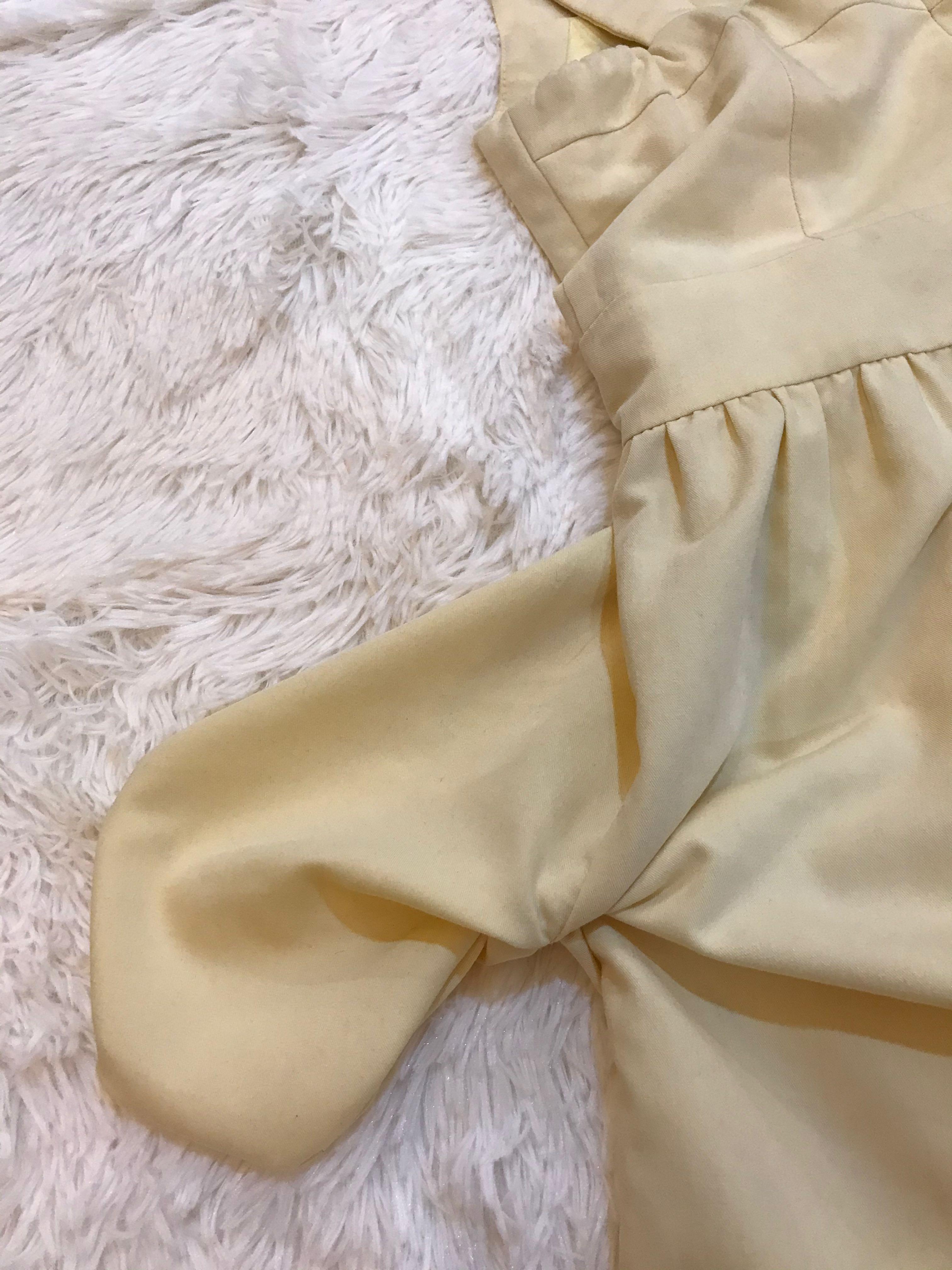 The Mod House - Soft Yellow Dress, Women's Fashion, Dresses & Sets ...