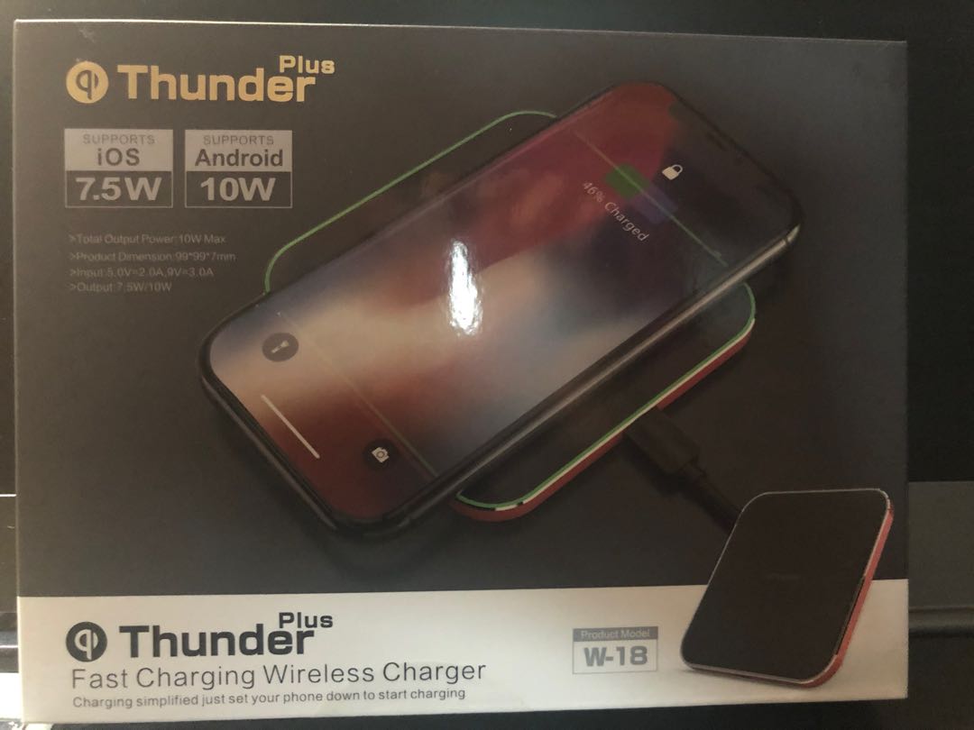 Thunder Plus Fast Charging Wireless Charger, Mobile Phones & Tablets ...