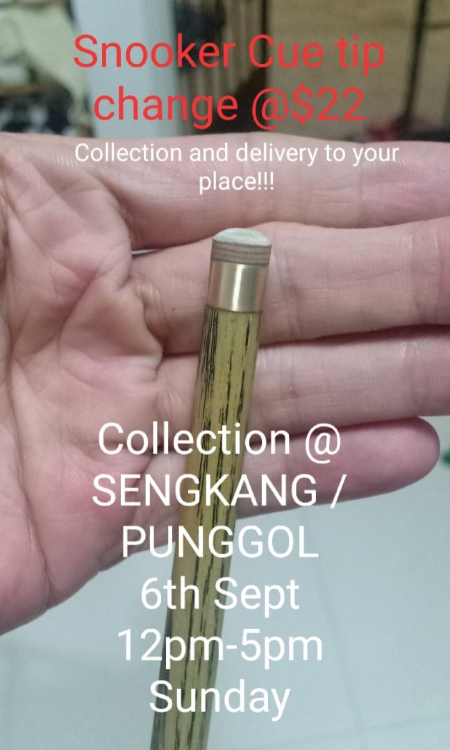 Snooker tip change- SENGKANG/PUNGGOL, Sports Equipment, Sports & Games ...