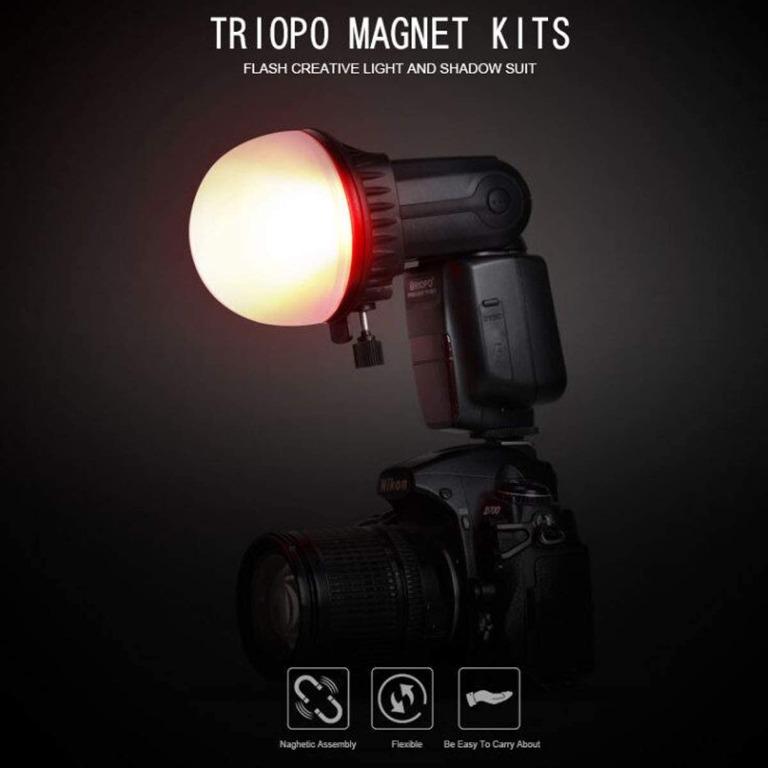 TRIOPO dome flash speedlight diffuser, Photography, Photography ...