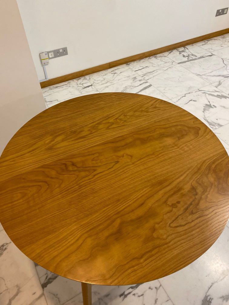 Wooden Table - 90cm diameter, Furniture & Home Living, Furniture ...